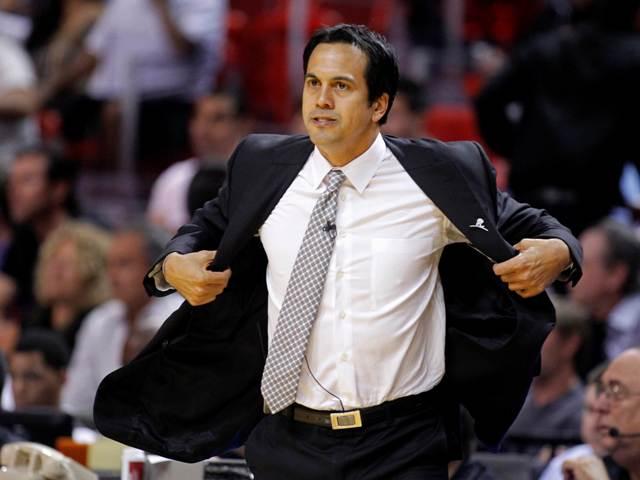 NBA: Miami Heat coach Spoelstra arrives in Manila