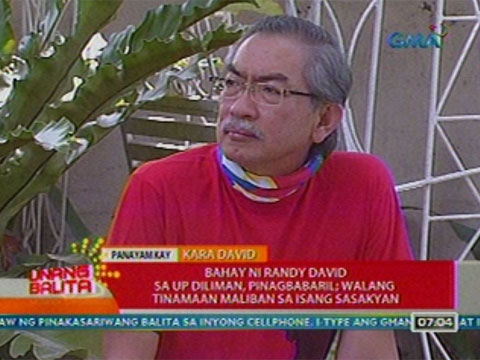 Randy David believes he was wrong target in house shooting | GMA News ...