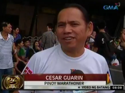 Pinoy ultramarathoner Cesar Guarin back from Middle East leg of Global ...