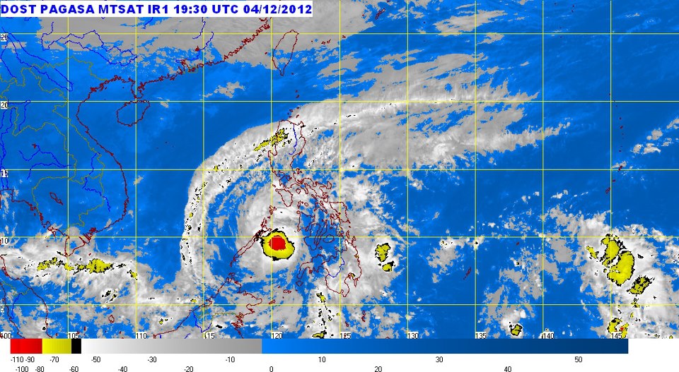 Satellite image of Typhoon 'Pablo' | Photos | GMA News Online
