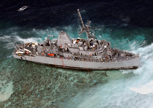 USS Guardian to be lifted to prevent more damage to corals | GMA News ...