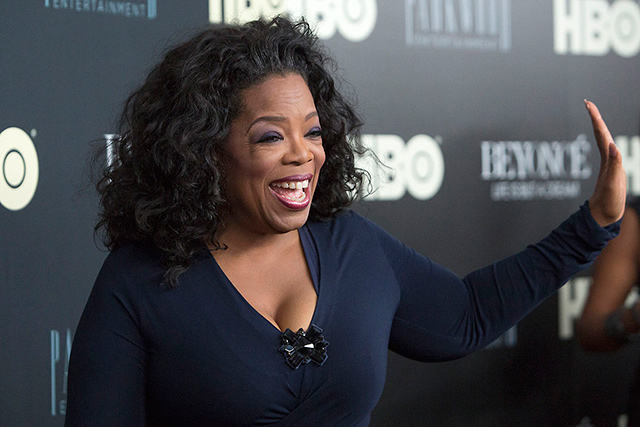 Larger than life Oprah celebrating 60th birthday quietly at home | GMA ...