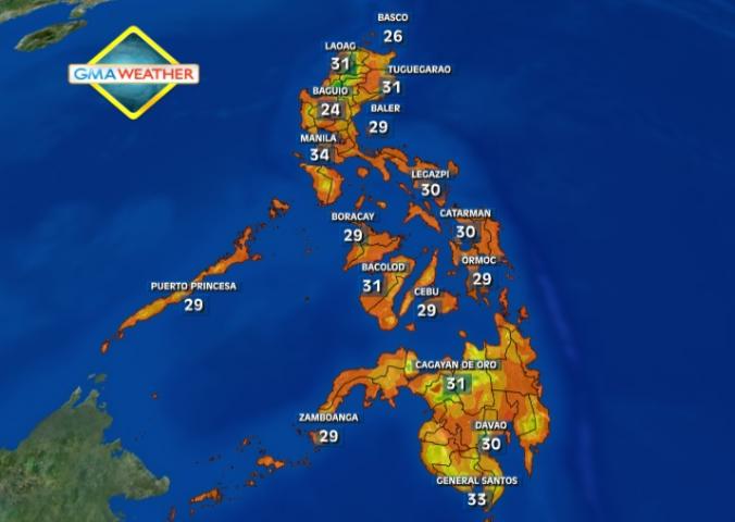 PAGASA: Temperatures to go beyond 34 degrees in coming days